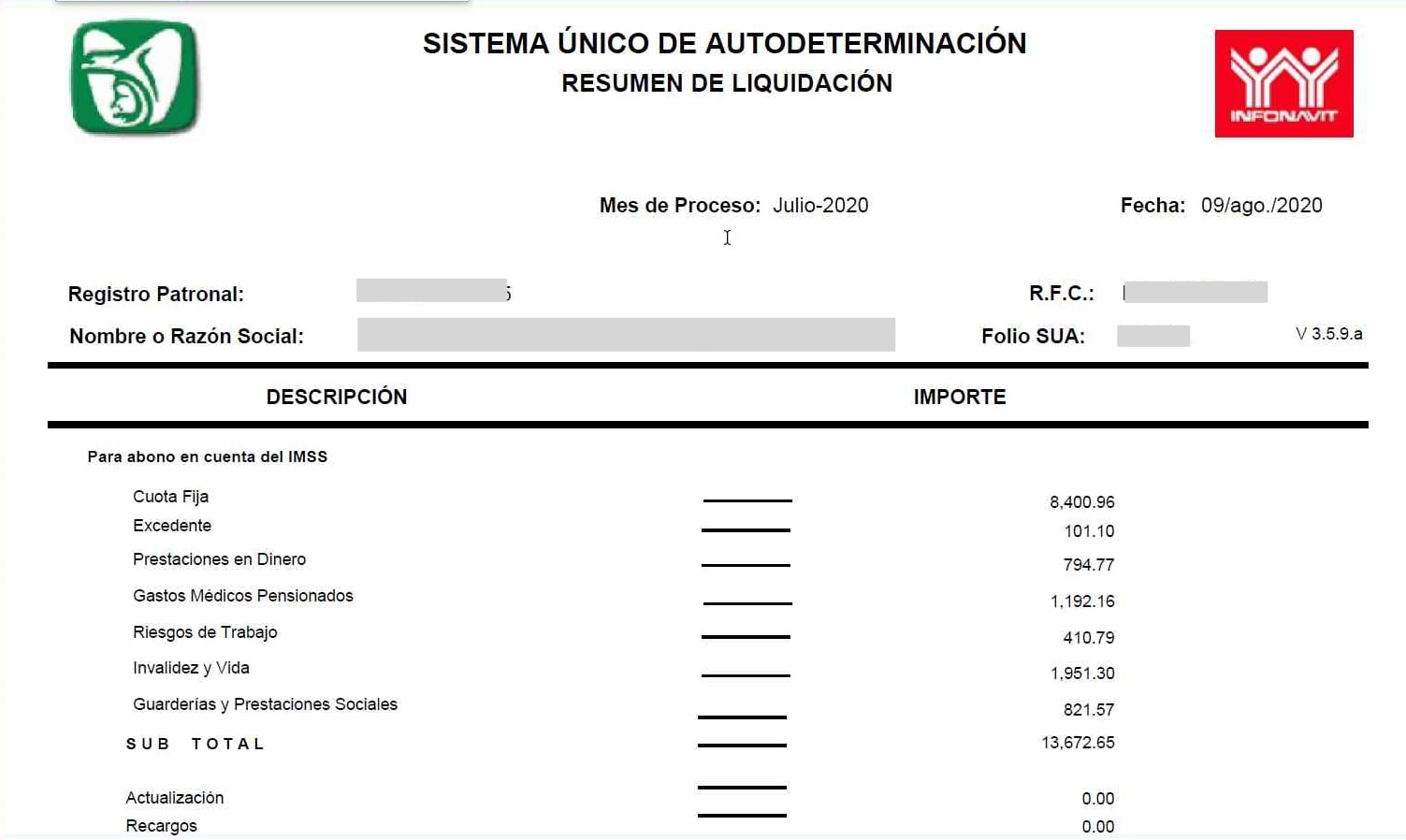Cálculo de cuotas Obrero-Patronales en el SUA - Runa HR