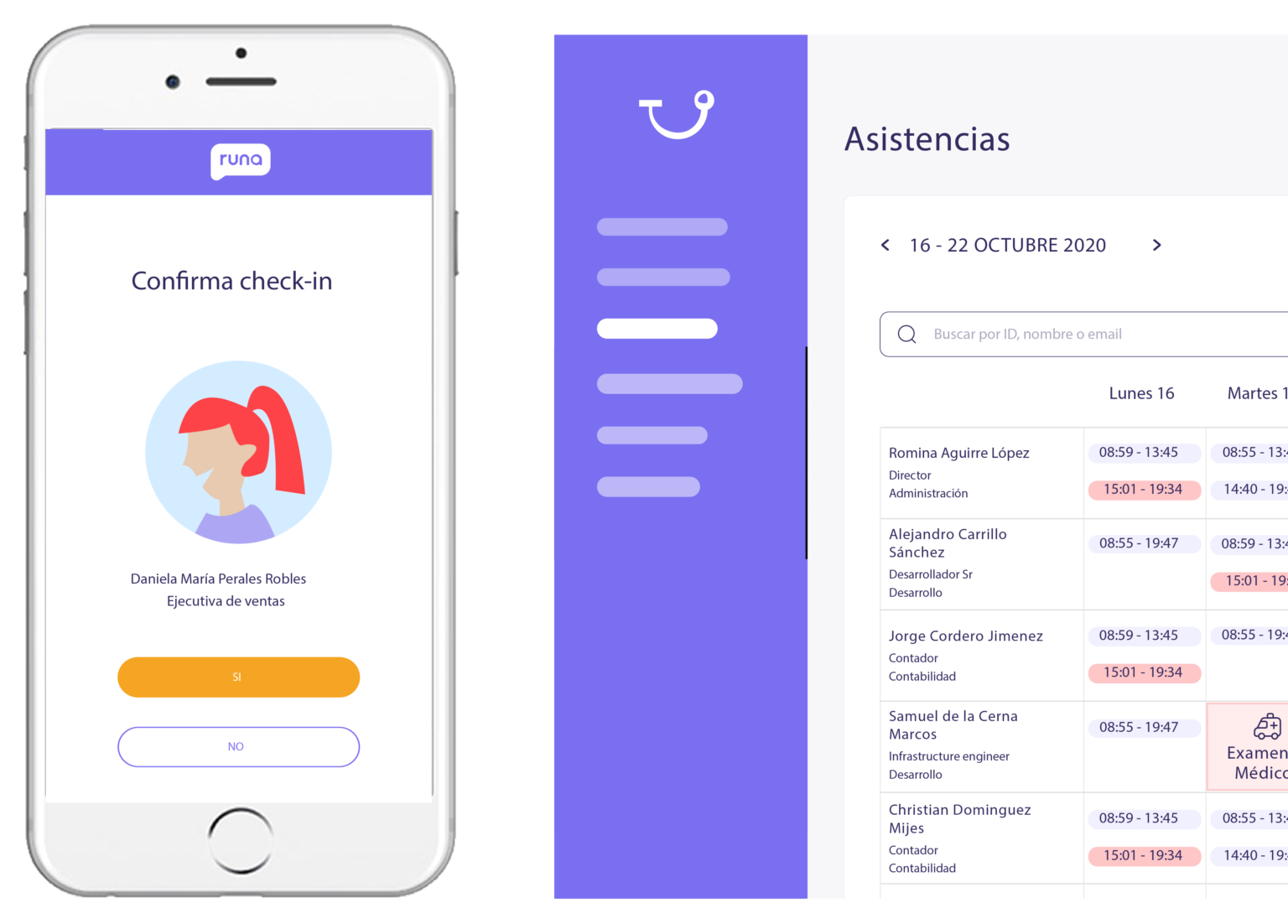 Asistencias - Runa HR